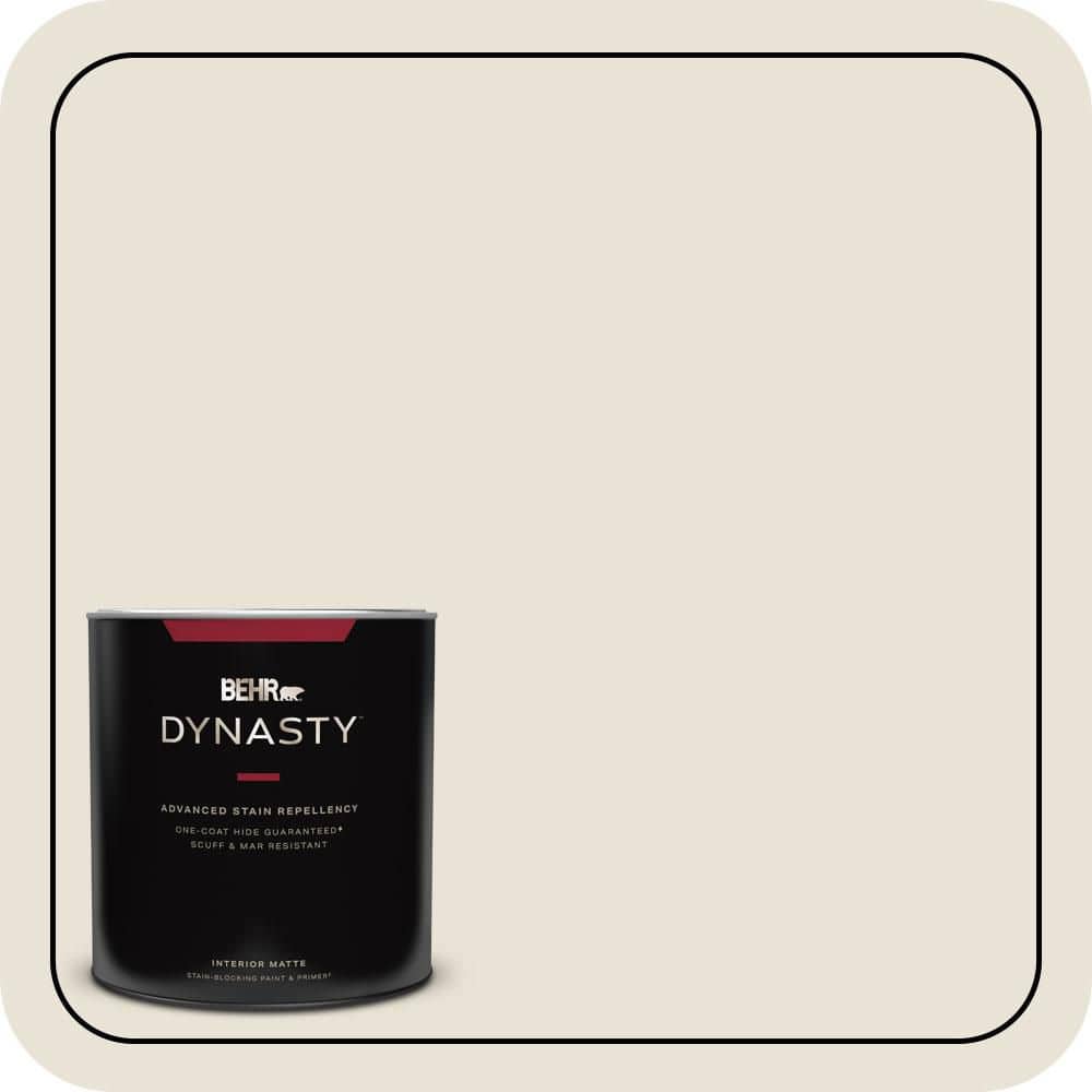BEHR DYNASTY 1 qt. #W-F-410 Ostrich Matte Interior Stain-Blocking Paint ...