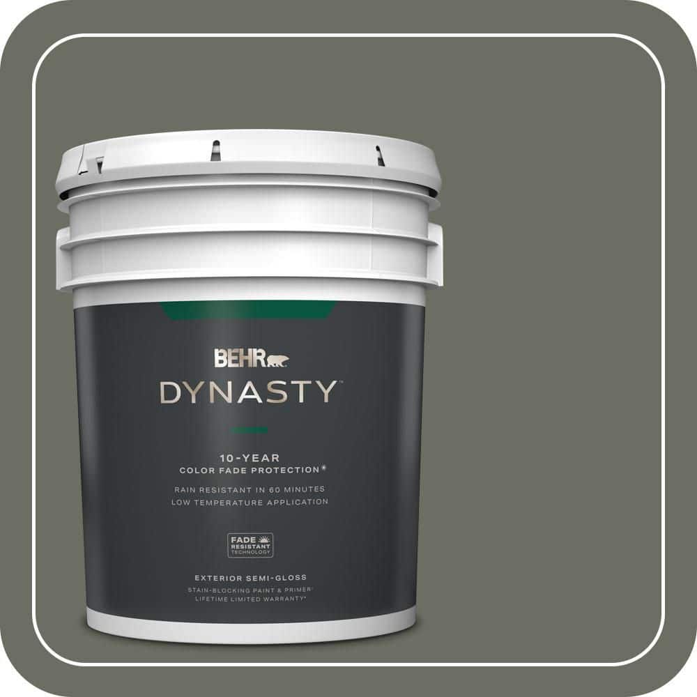 BEHR DYNASTY 5 gal. #N380-6 Bonsai Trunk Semi-Gloss Exterior Stain ...