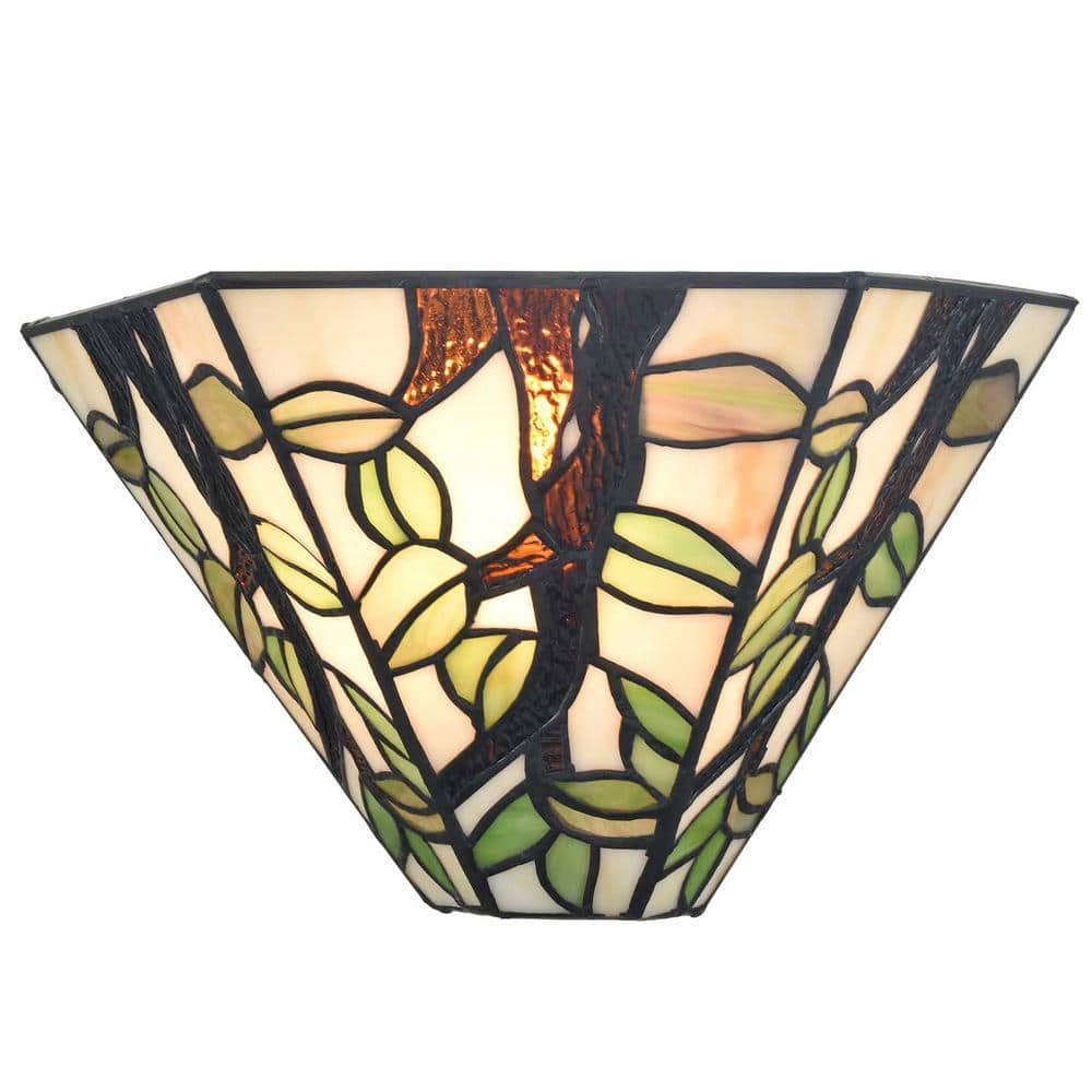 CLAXY 5.7 in. 1-Light Multi-Colored Modern Wall Sconce with Standard ...
