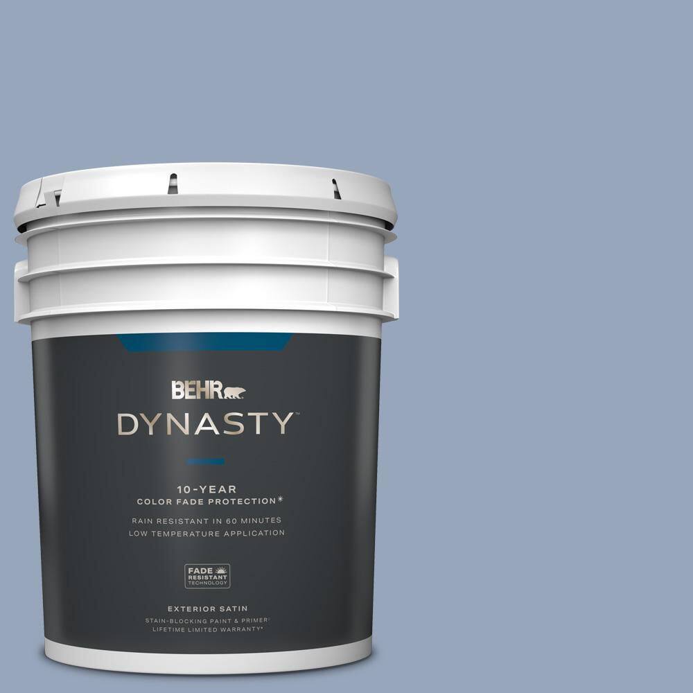 BEHR DYNASTY 5 gal. #590F-4 Cloudberry Satin Enamel Exterior Stain ...