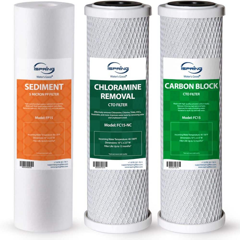 ISPRING 6-Month Prefilter Replacement Supply Filter Cartridge Pack Set ...