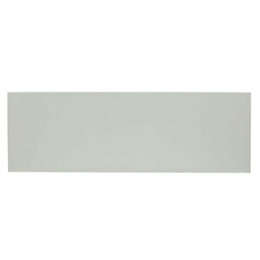 Daltile Restore Ash Gray 4 in. x 6 in. Glossy Ceramic Tile Sample ...