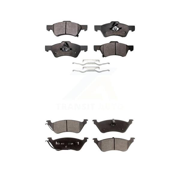 TEC Front Rear Ceramic Brake Pads Kit For Dodge Grand Caravan Chrysler ...
