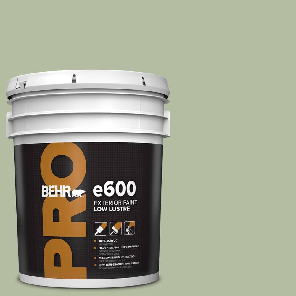 BEHR PRO 5 gal. #ICC-105 Dried Chervil Low Luster Exterior Paint ...