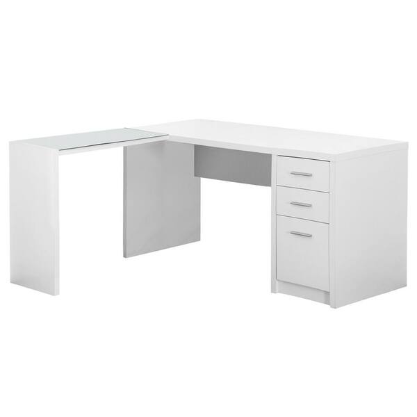 White Computer Desk HD7136 - The Home Depot