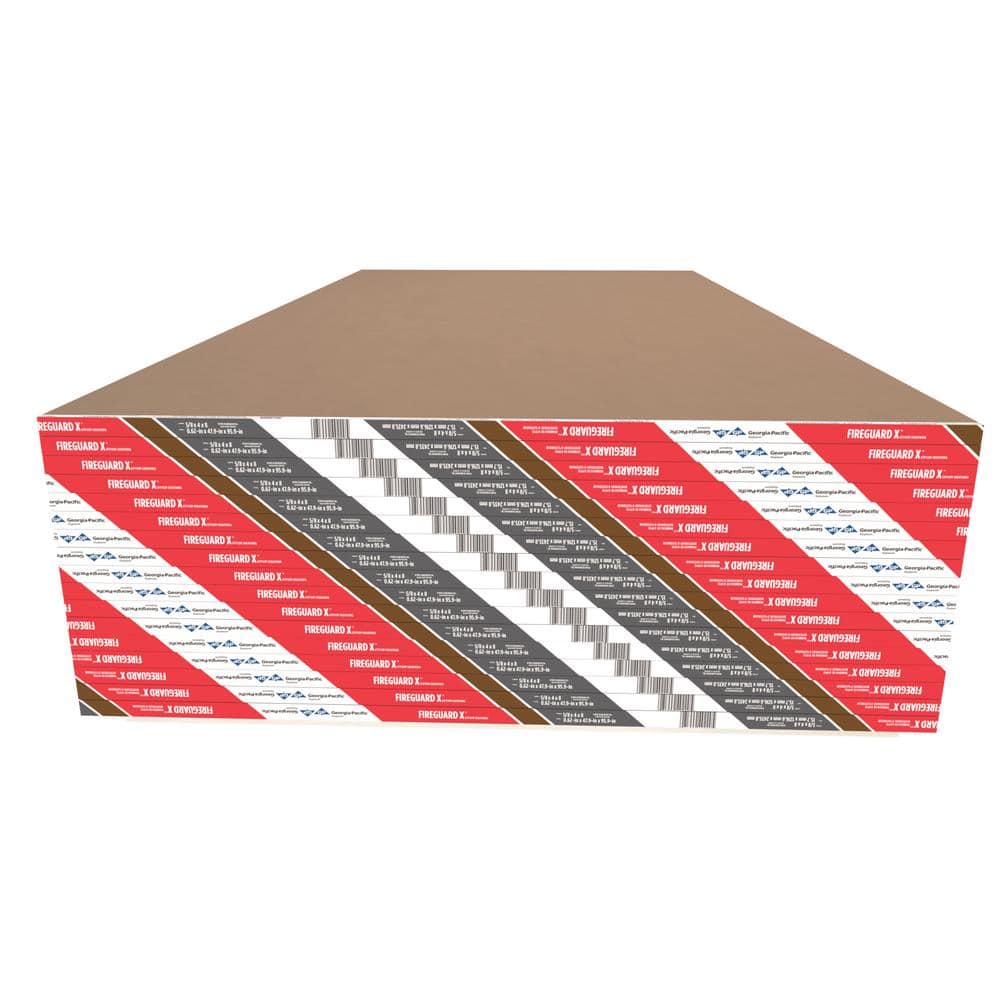 ToughRock 5/8 in. x 4 ft. x 9 ft. Georgia-Pacific ToughRock Fireguard X ...