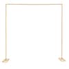 YIYIBYUS 118.2 in. x 118.2 in. Yellow Metal Wedding Arch Backdrop Stand ...