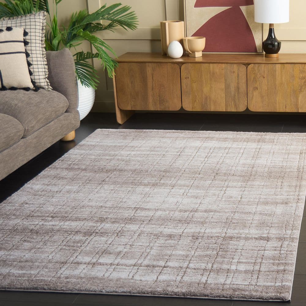 SAFAVIEH Northport 4 ft. x 6 ft. Taupe/Ivory Distressed Area Rug ...
