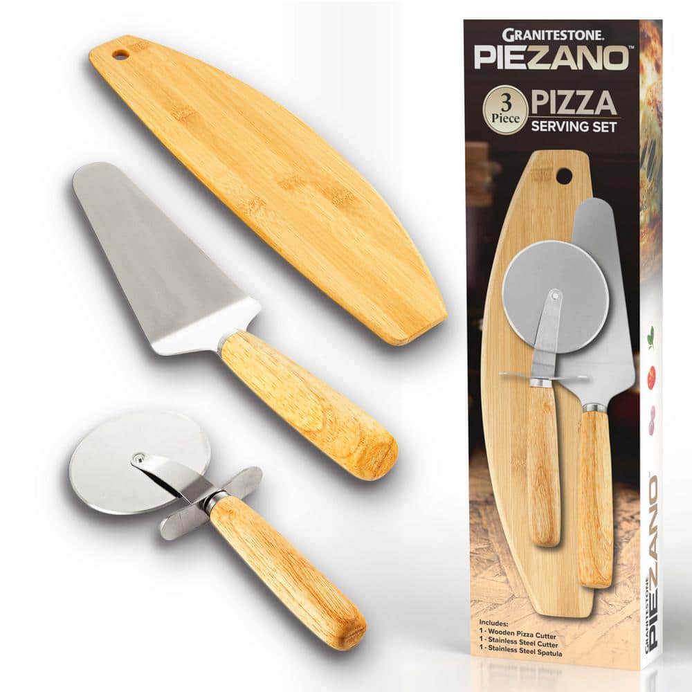 GRANITESTONE Piezano 3-Piece Pizza Serving Set 2446 - The Home Depot