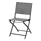 StyleWell Mix and Match Folding Wicker Outdoor Patio Dining Chair in ...