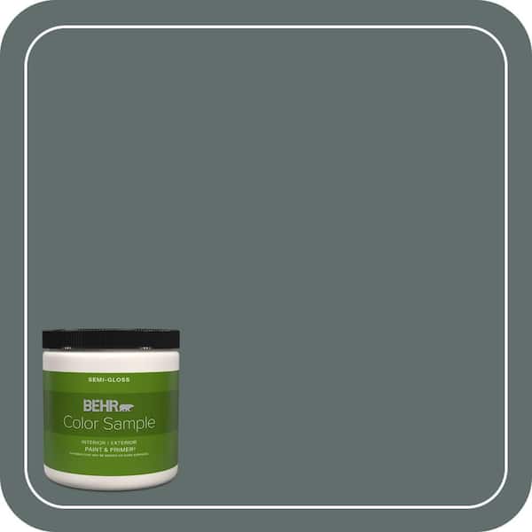 BEHR PREMIUM PLUS 8 oz. #PPU12-19 Mountain Pine Semi-Gloss Interior ...