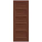 JELD-WEN 32 in. x 80 in. Conmore Amaretto Stain Smooth Solid Core ...
