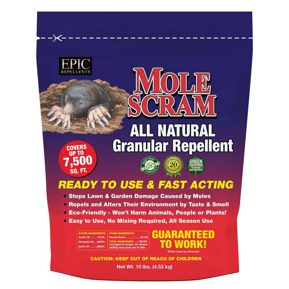EPIC REPELLENTS 10 lbs. Granular Mole Repellent Bag 12010 - The Home Depot