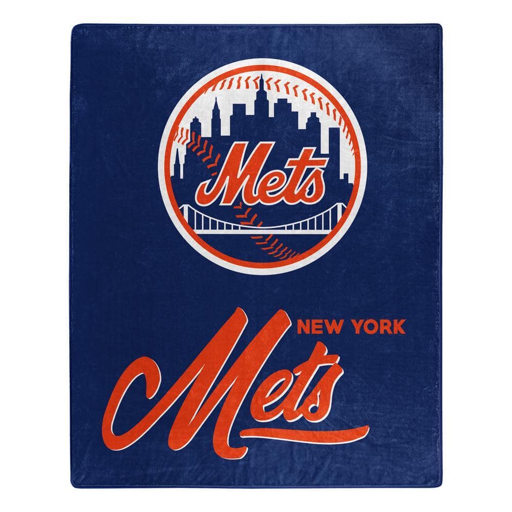 THE NORTHWEST GROUP MLB Mets Signature Raschel Multi-Colored Throw ...