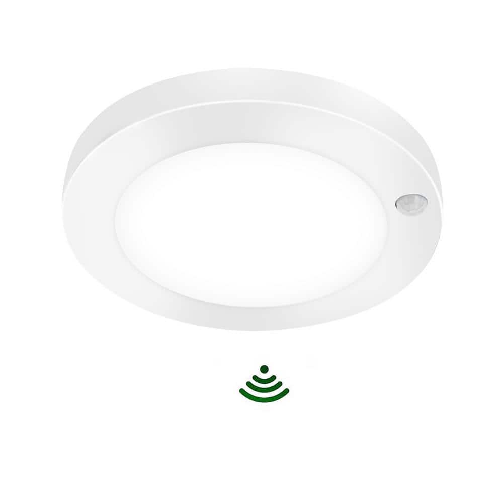 Lecoht 6.18 in. 3000K Dimmable LED Motion Sensor Flush Mount Ceiling ...