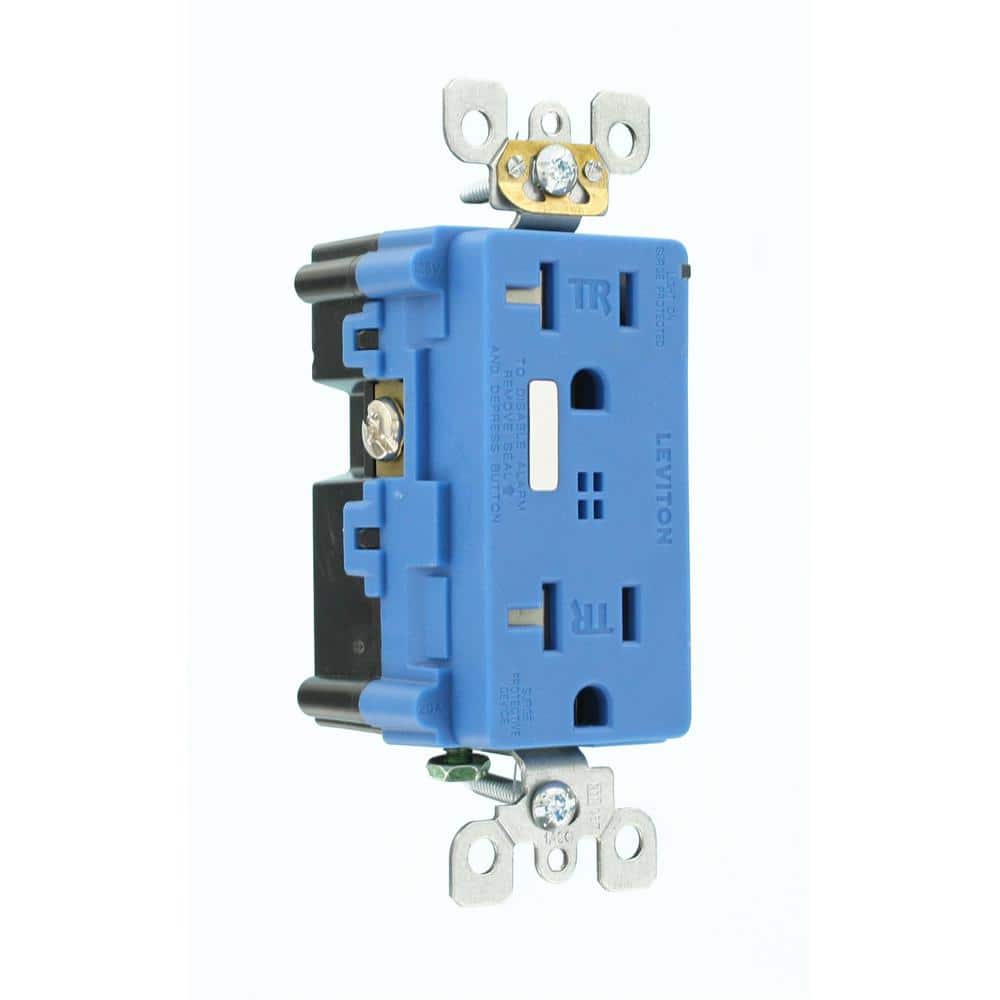 Leviton Decora Plus 20 Amp 125 V Surge Tamper Resistant Duplex Outlet ...