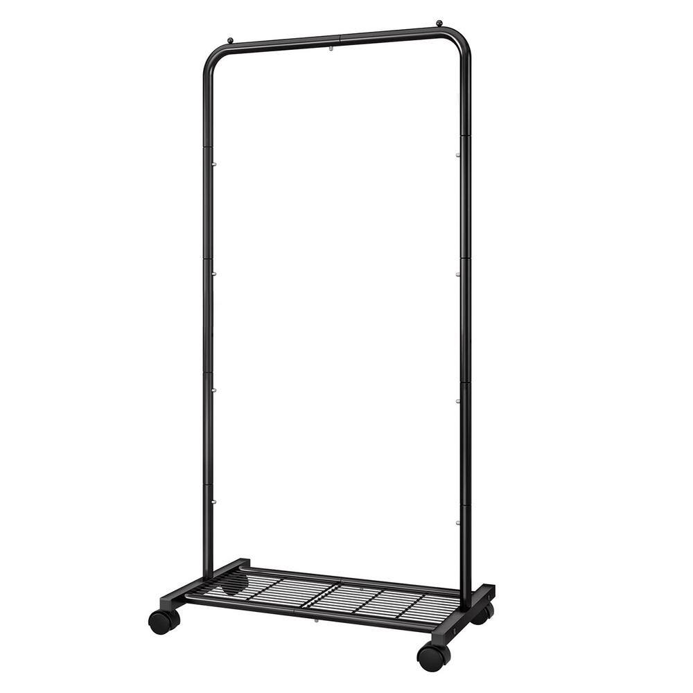 Black Metal Garment Clothes Rack 28.5 in. W x 59 in. H rack-536 - The ...