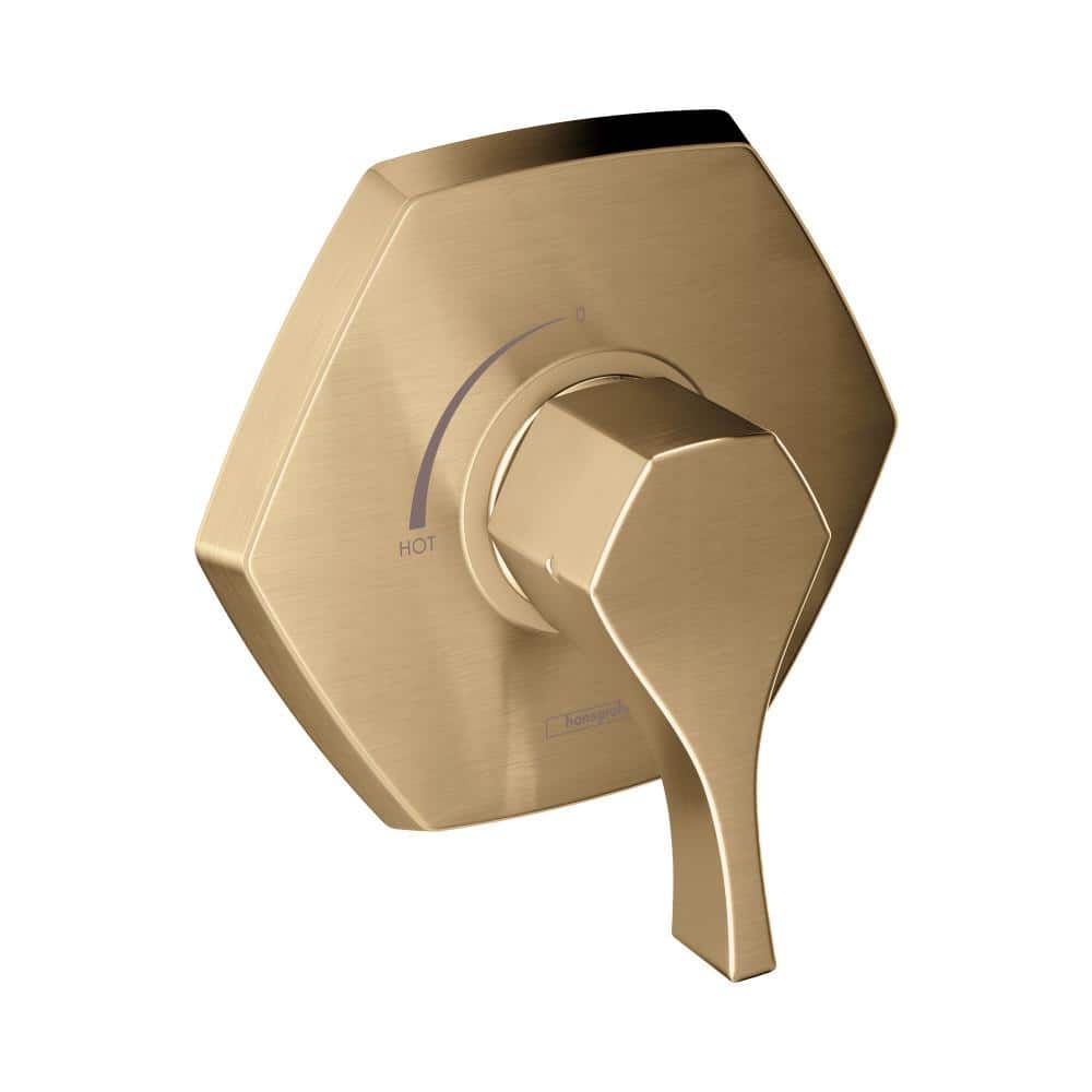 Hansgrohe Locarno 1-Handle Wall Mount Shower Trim Kit in Brushed Bronze ...