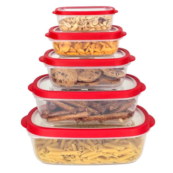 Home Basics 5-Piece Storage Containers SC44551 - The Home Depot