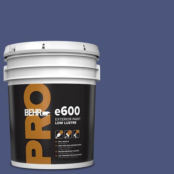 BEHR PRO 5 gal. #620D-7 Deep Indigo Low Luster Exterior Paint PR62305 ...