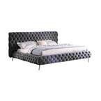 Best Master Furniture Janine Cream Tufted Velvet Queen Platform Bed ...