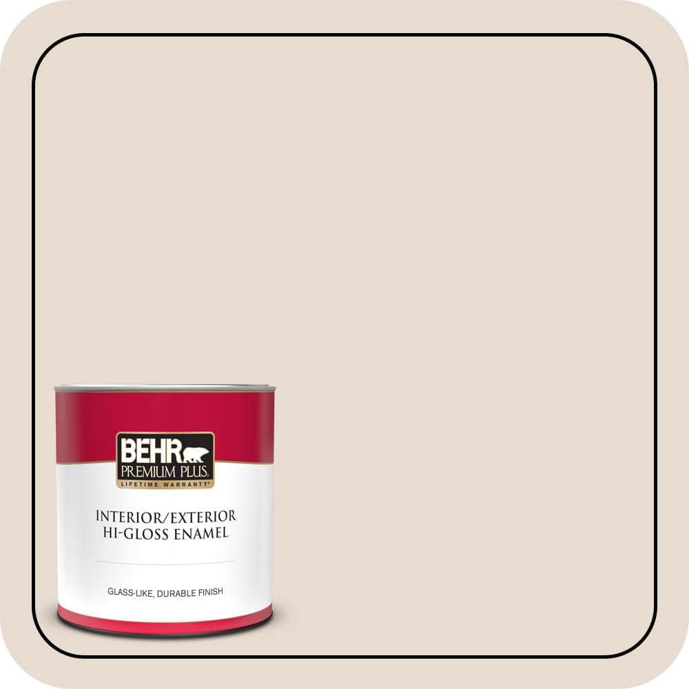 BEHR PREMIUM PLUS 1 qt. #PWN-62 Tuscan Beige Hi-Gloss Enamel Interior ...