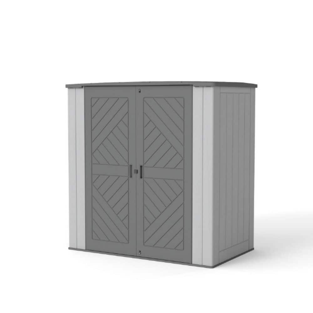 Yardgrace 20 sq. 6 x 4 ft. Outdoor Resin Storage Shed, Weatherproof ...