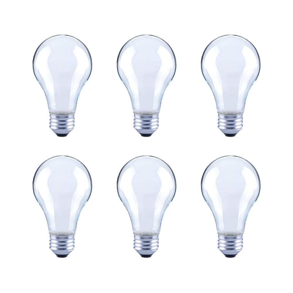 40-Watt Equivalent A19 Frosted Glass Vintage Decorative Edison Filament ...