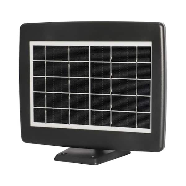 Defiant 180° Black Motion Sensor Solar Powered Outdoor 2-Head LED ...