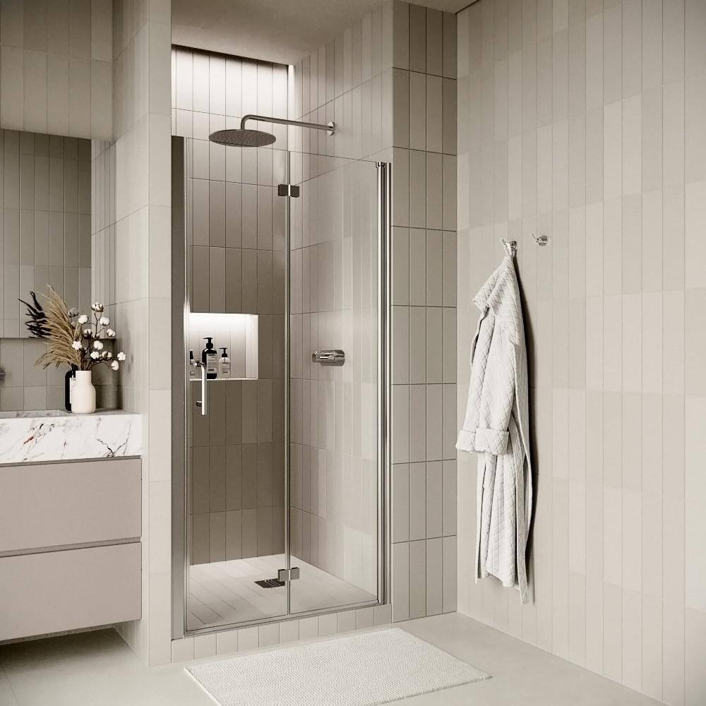 Streamline Barbaira 36 in. W x 72 in. H Bi-Fold Shower Door ...