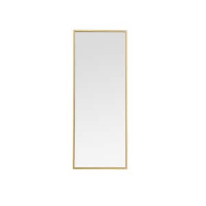 Timeless Home 18 in. W x 36 in. H Contemporary Metal Framed Rectangle ...