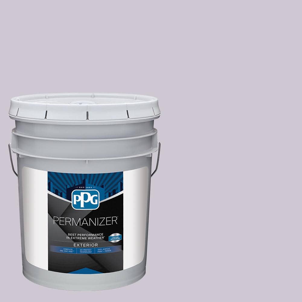 PERMANIZER 5 gal. PPG1174-3 Silver Chalice Satin Exterior Paint PPG1174 ...