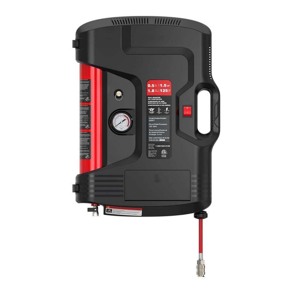 Ahfiwaso 0.5 gal. 125 PSI Portable Electric Air Compressor Oil-Free ...