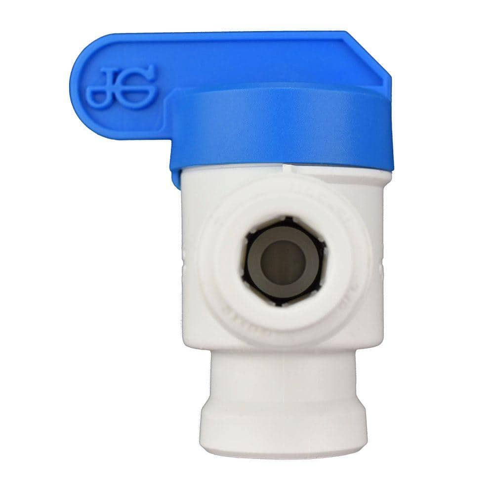 John Guest 3/8 in. x 1/4 in. Polypropylene Push-to-Connect to Female Valve (10-Pack) PPSV501222W ...