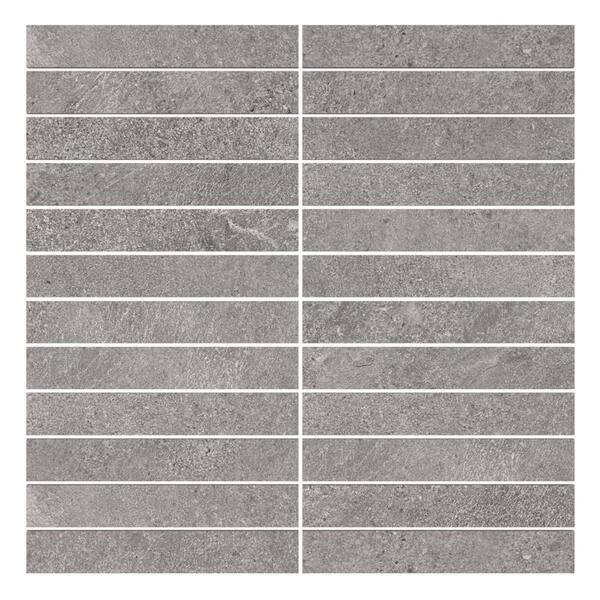 Ivy Hill Tile Monolith Slate Gray 3.93 in. x 0.35 in. Stacked Matte ...