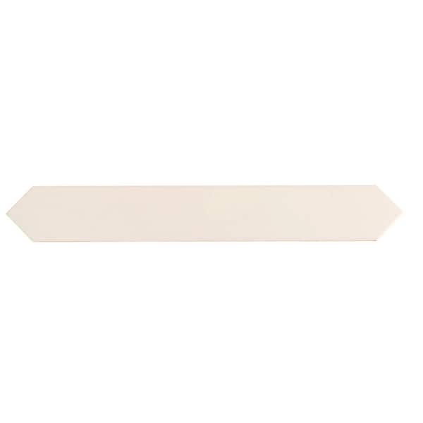 Apollo Tile Terralis 3 in. x 19 in. Glossy Pearl White Porcelain Picket ...