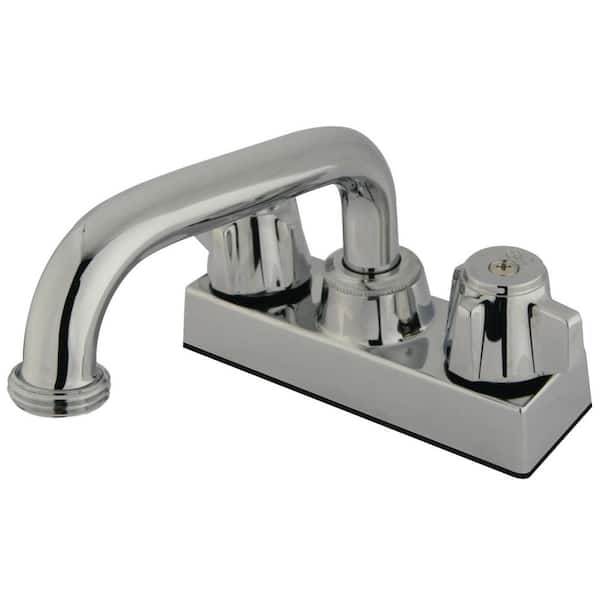 Kingston Brass 2-Handle Laundry Utility Faucet in Polished Chrome ...