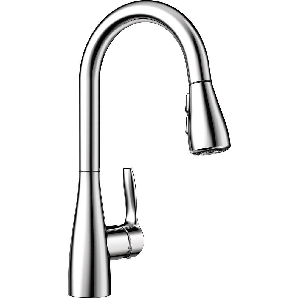 Blanco Atura Single-Handle Pull-Down Sprayer Bar Faucet in Polished ...