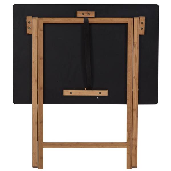 Eccostyle Bamboo Frame Folding Desk Black