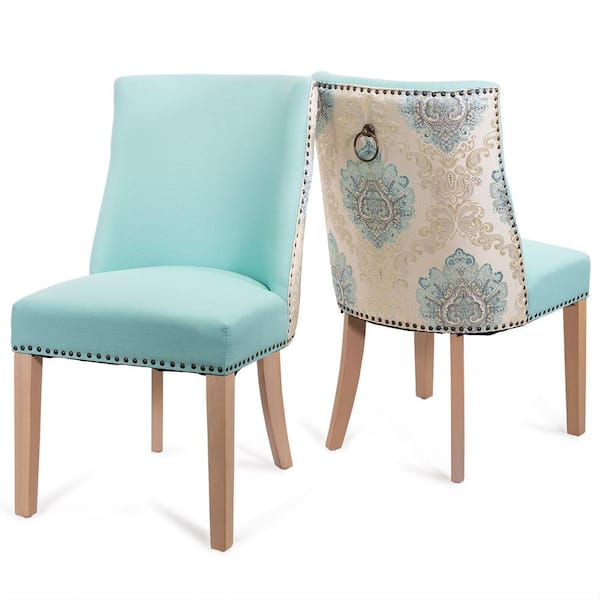 Aqua upholstered dining chairs store