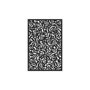 DESIGN VU Fiji 4 ft. x 2 ft. Charcoal Recycled Polymer Decorative ...