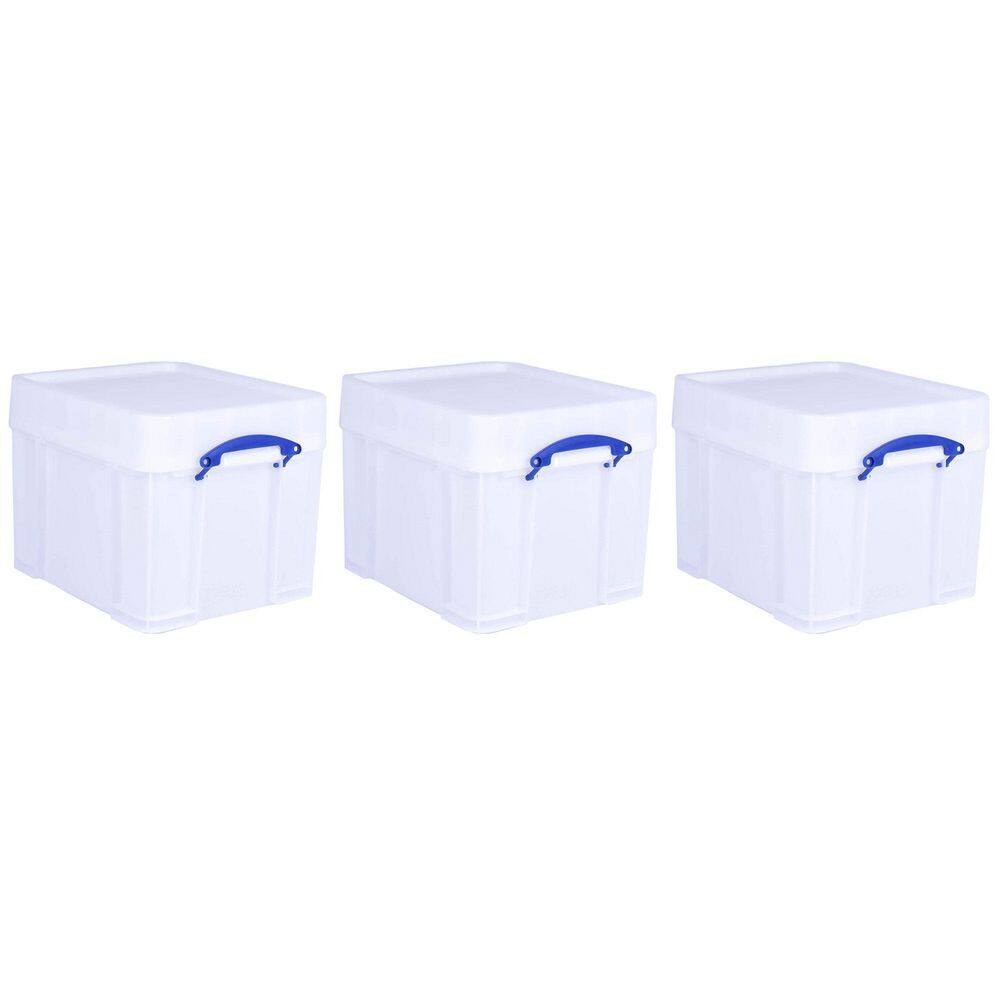 35l Extra Strong Plastic Storage Box with XL Lid, 3 Pack 3 x 35XLWST ...