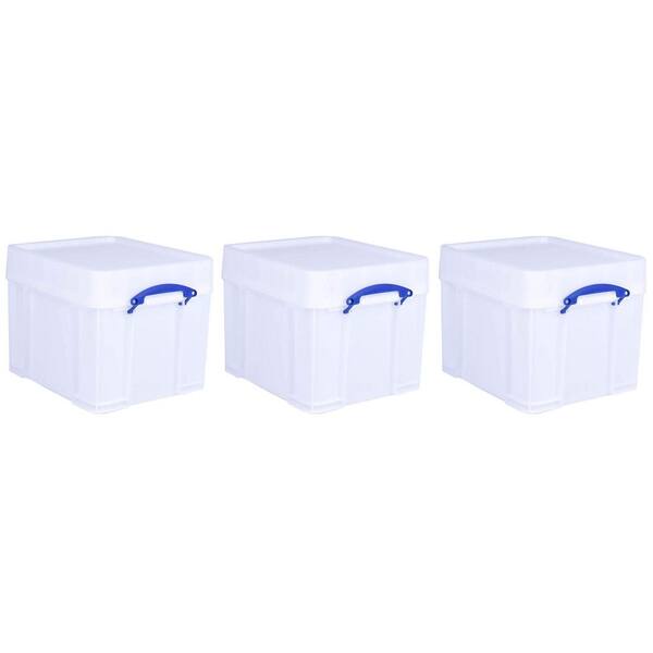 35l Extra Strong Plastic Storage Box with XL Lid, 3 Pack 3 x 35XLWST ...