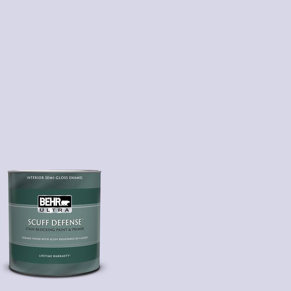 BEHR ULTRA 1 qt. #630A-2 February Frost Extra Durable Semi-Gloss Enamel ...