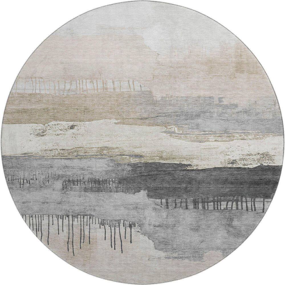 Addison Rugs Mayfield Premium Machine Washable Abstract AMF1880 Ivory 8 ...
