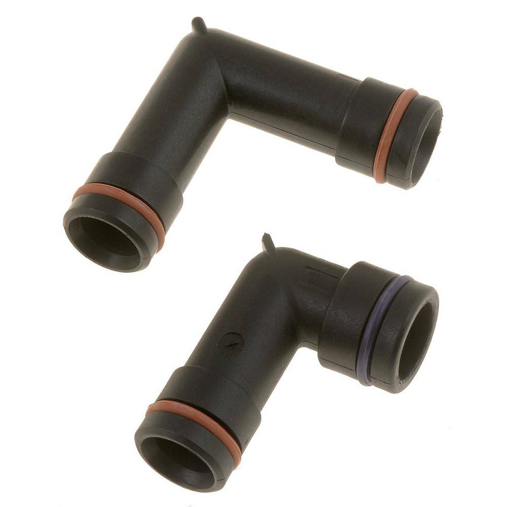Heater Hose Connectors -Elbows With O-Ring Seals - Plastic (2-pack ...