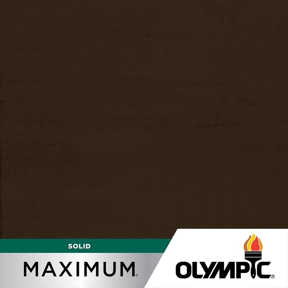 Olympic Maximum 1 gal. SC-1058 Oxford Brown Solid Color Exterior Stain ...