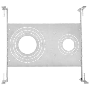 LUXRITE New Construction Mounting Plate 2-3-4-5-6 in. 7 Cutout Sizes ...