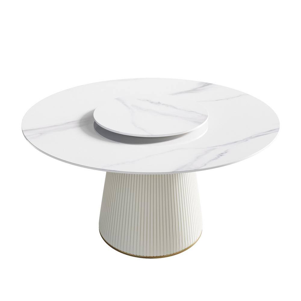Have a question about Magic Home 53 in. White Circular Rotable Sintered ...