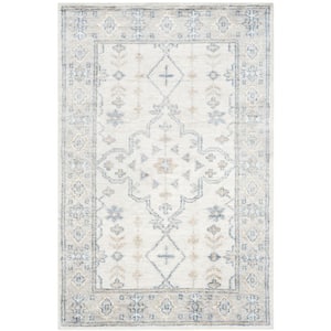 SAFAVIEH Maharaja Light Blue/Ivory 9 ft. x 12 ft. Border Persian Area ...